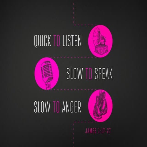 Quick to listen,Slow to speak, Slow to anger | PDF
