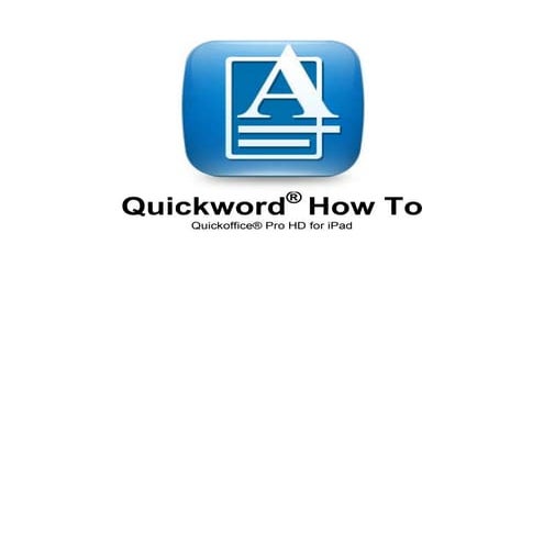 Quickword How To | PDF