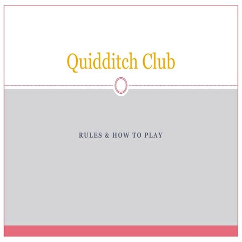Real-life Quidditch Rules | PDF