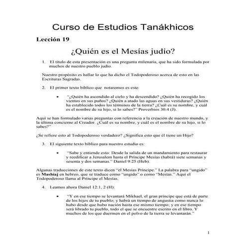 Quien es el Mesias judio | PDF