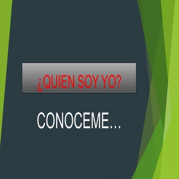Quien soy yo | PPTX