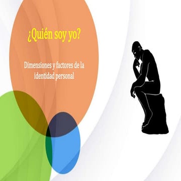 Quien soy yo - Identidad Personal | PPTX