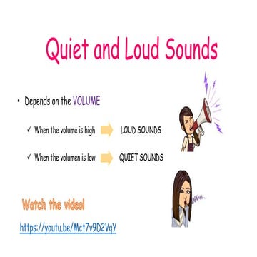 Quiet and loud sounds | PPTX