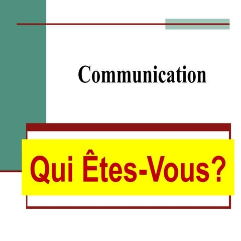 Qui etes vous | PPT