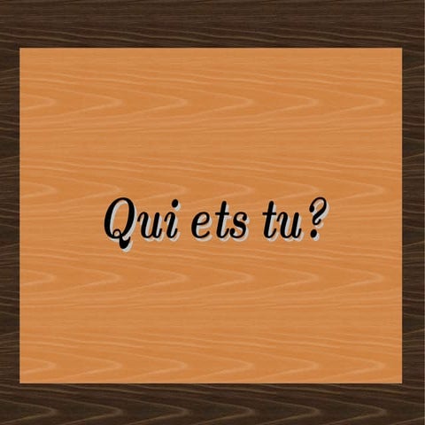 Qui Ets Tuu | PPT