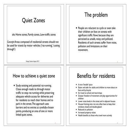 Quiet zones talk 18 8-2013.75% | PDF