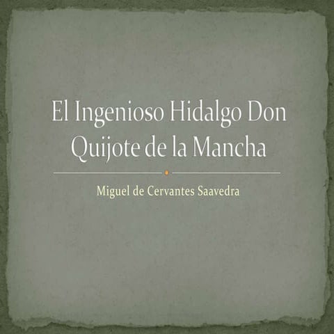 Quijote | PPTX