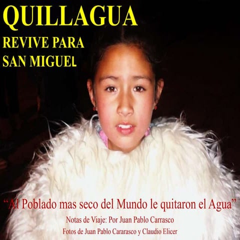 QUILLAGUA REVIVE PARA SAN MIGUEL | PPTX