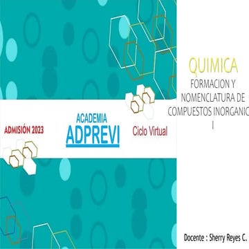 QUIMICA FORMACION Y NOMENCLATURA INORGANICA I 27-02-22.pptx
