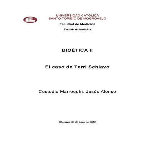 Quién fue Terry Schiavo? | PDF