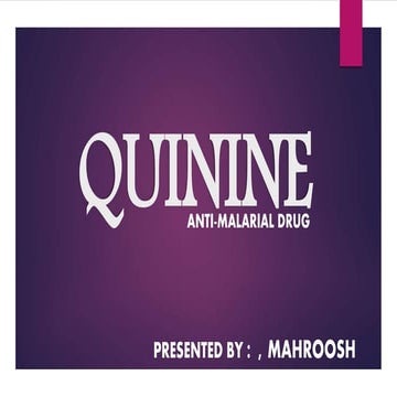 Quinine (2) | PPTX