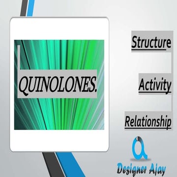 Quinolones structure–activity relationship | PPTX