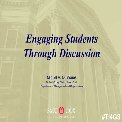 Engaging students through discussion | PPT