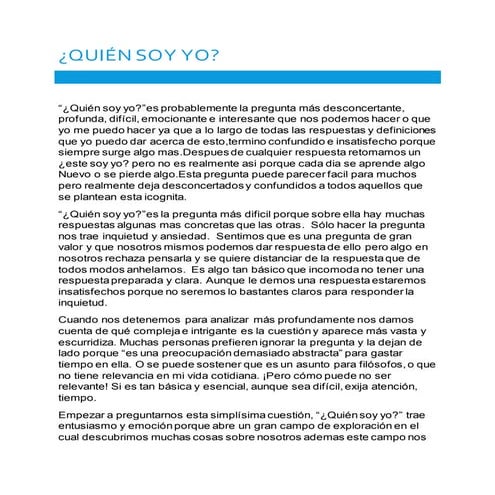 Quién soy yo | DOCX