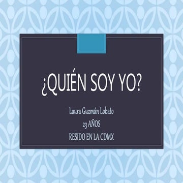 Quién soy yo curriculum | PPTX