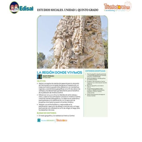 Quinto grado Unidad 1.docx libros Social | DOCX