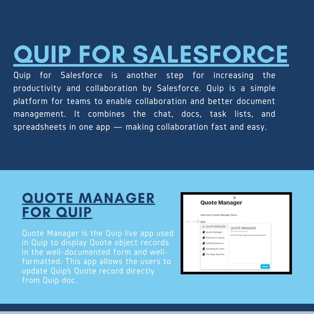 Quip For Salesforce | PDF