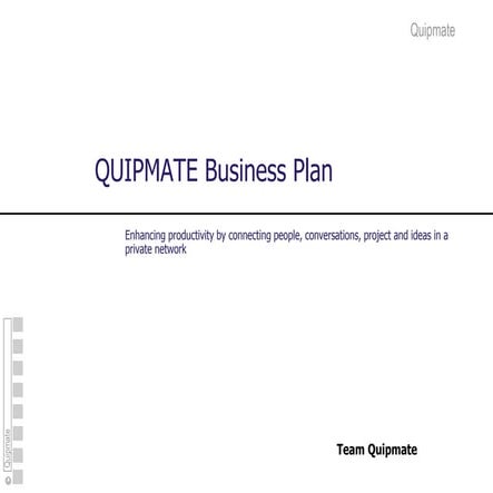 Quipmate bplan | PPT
