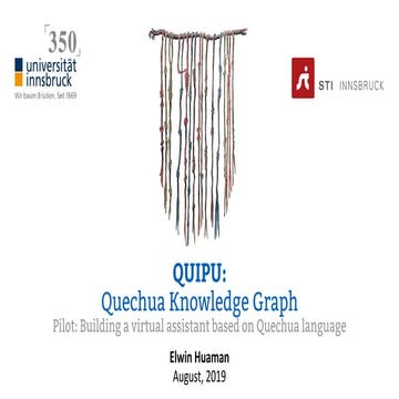Quipu: Quechua Knowledge Graph [Pilot: Building virtual assistants ...