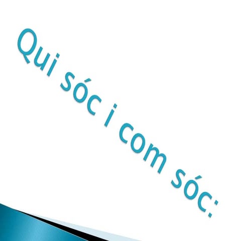Qui sóc i com sóc | PPT
