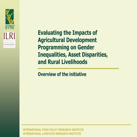 Developing gender responsive indicators | PDF