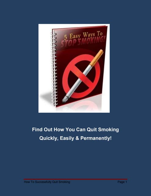 Smoking Cessation: Assessment & Plan Development | PDF