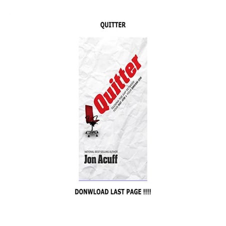 QUITTER | PDF