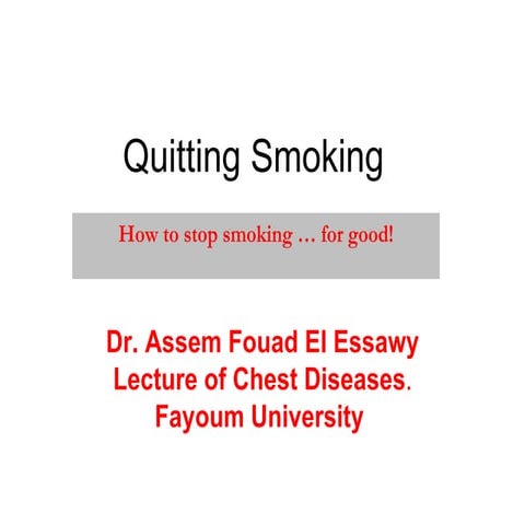 Quitting Smoking | PPT