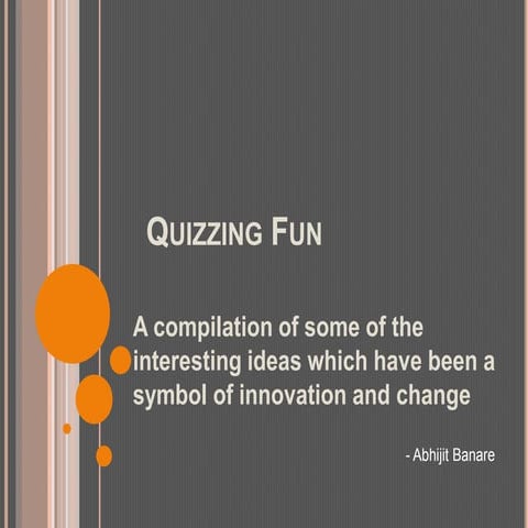 Quizzing Fun Ppt