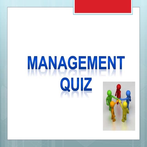 MANAGEMENT Quiz | PPTX