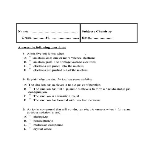 Ions Quiz | DOCX