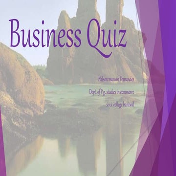 Business Quiz- 2018 | PPTX