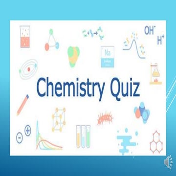 Chemistry Quiz | PPTX