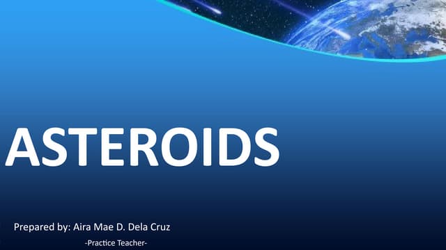 Asteroids | PPTX