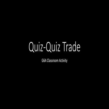 Quiz quiz trade | PPTX | Education