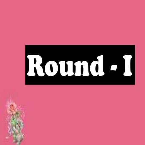 Quiz Round -1 | PPTX