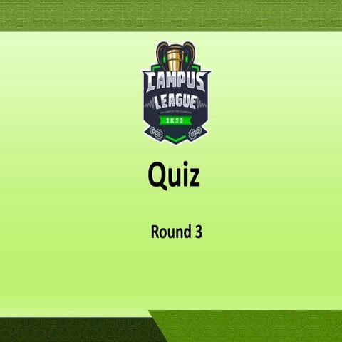 Quiz-round 3 powerpoint presentation final | PPTX