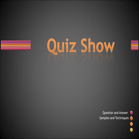 Quiz Show | PPT