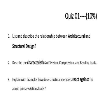 Theory and design of structure Quiz 10%.pptx