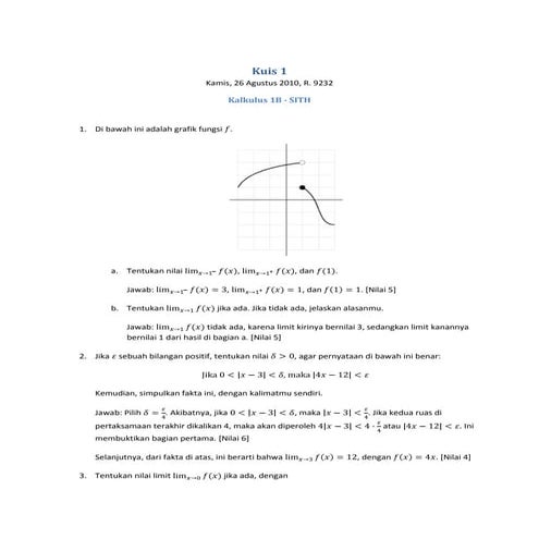 Quiz 1 answer | DOCX