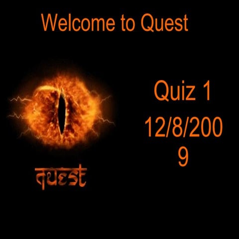Quiz 1 quest | PPT