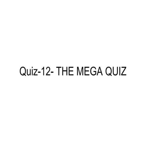 Quiz 12 | PPT