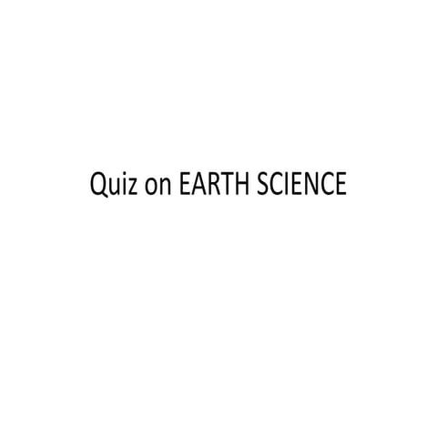 a summative quiz for earth and life science | PPTX