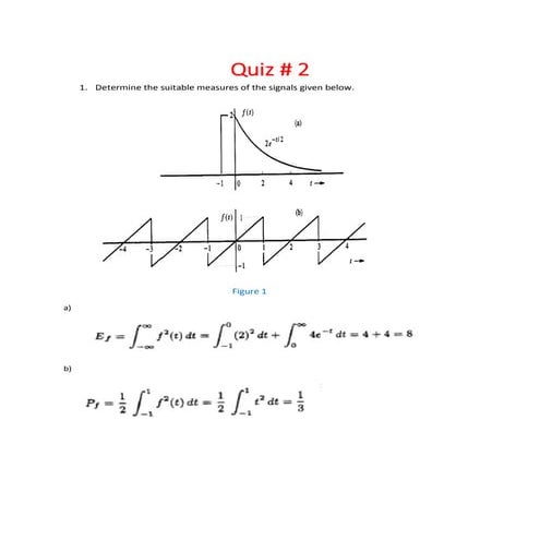 signal and system solution Quiz2 | PDF