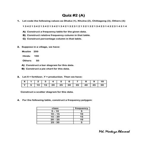 Exam Questions on Basic Statistics | DOCX