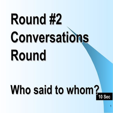 Bible Quiz on John - 2 Round (conversation) | PPT