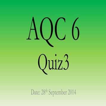 Quiz3 | PPT