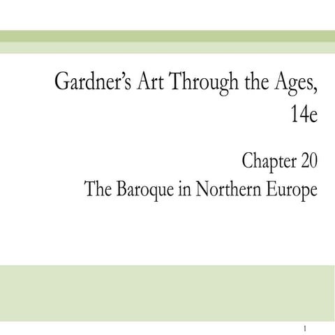 Baroque Art of Northern Europe | PDF