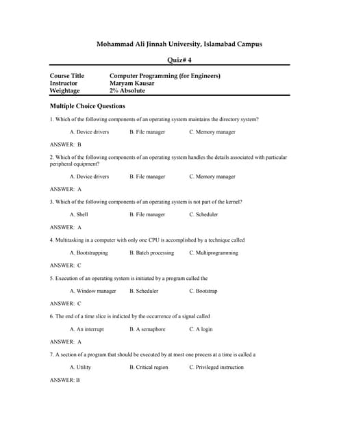 final exam operating system for computer science.docx