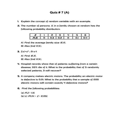 Exam Questions on Basic Statistics | DOCX